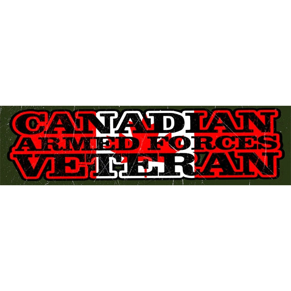 Armed Forces Veteran Bumper Sticker 769037336618 – Canada For Victory