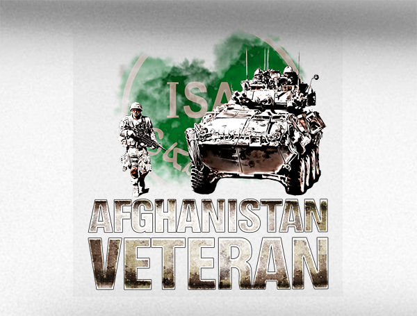 Afghanistan Veteran w/ ISAF Patch Vehicle Bumper Sticker 1332103381034 ...
