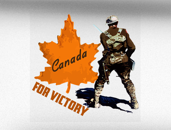 Canada For Victory V2 Vehicle Bumper Sticker 1332161609770