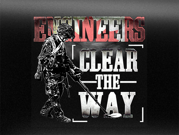 Combat Engineer Posters A Combat Engineer Carefully Scoops Dirt Away